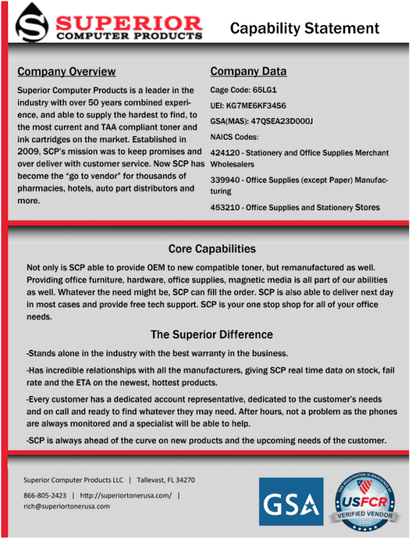 GSA – Superior Computer Products